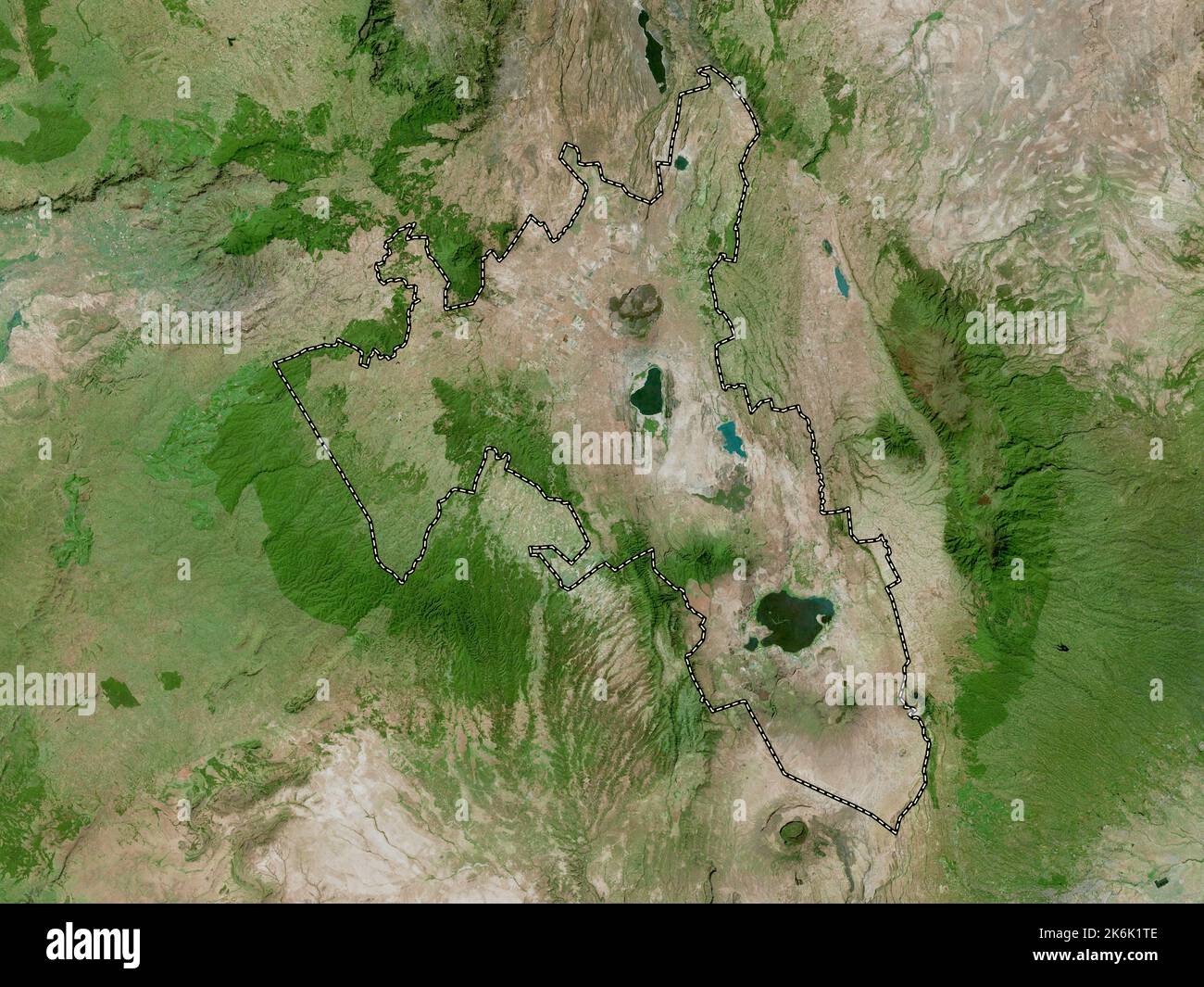 Nakuru, county of Kenya. High resolution satellite map Stock Photo - Alamy