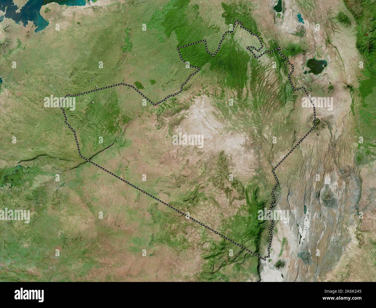 Narok, county of Kenya. High resolution satellite map Stock Photo - Alamy