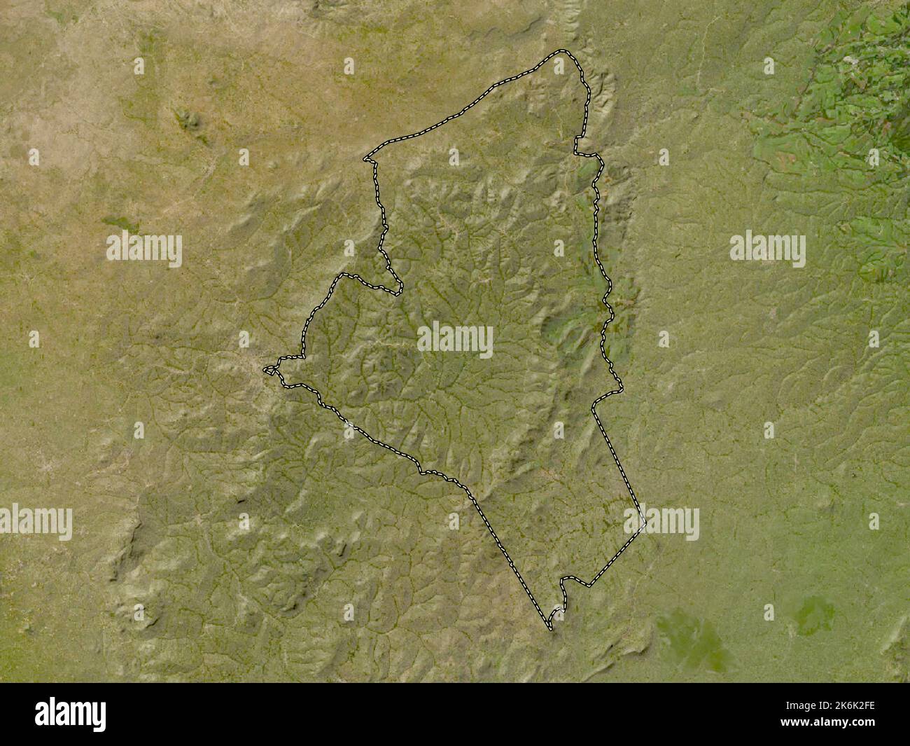 Nyamira, county of Kenya. Low resolution satellite map Stock Photo - Alamy