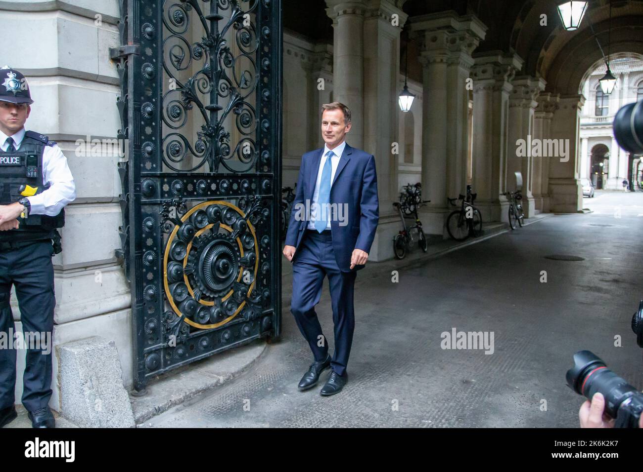 London, England, UK. 14th Oct, 2022. Chancellor of the Exchequer JEREMY ...