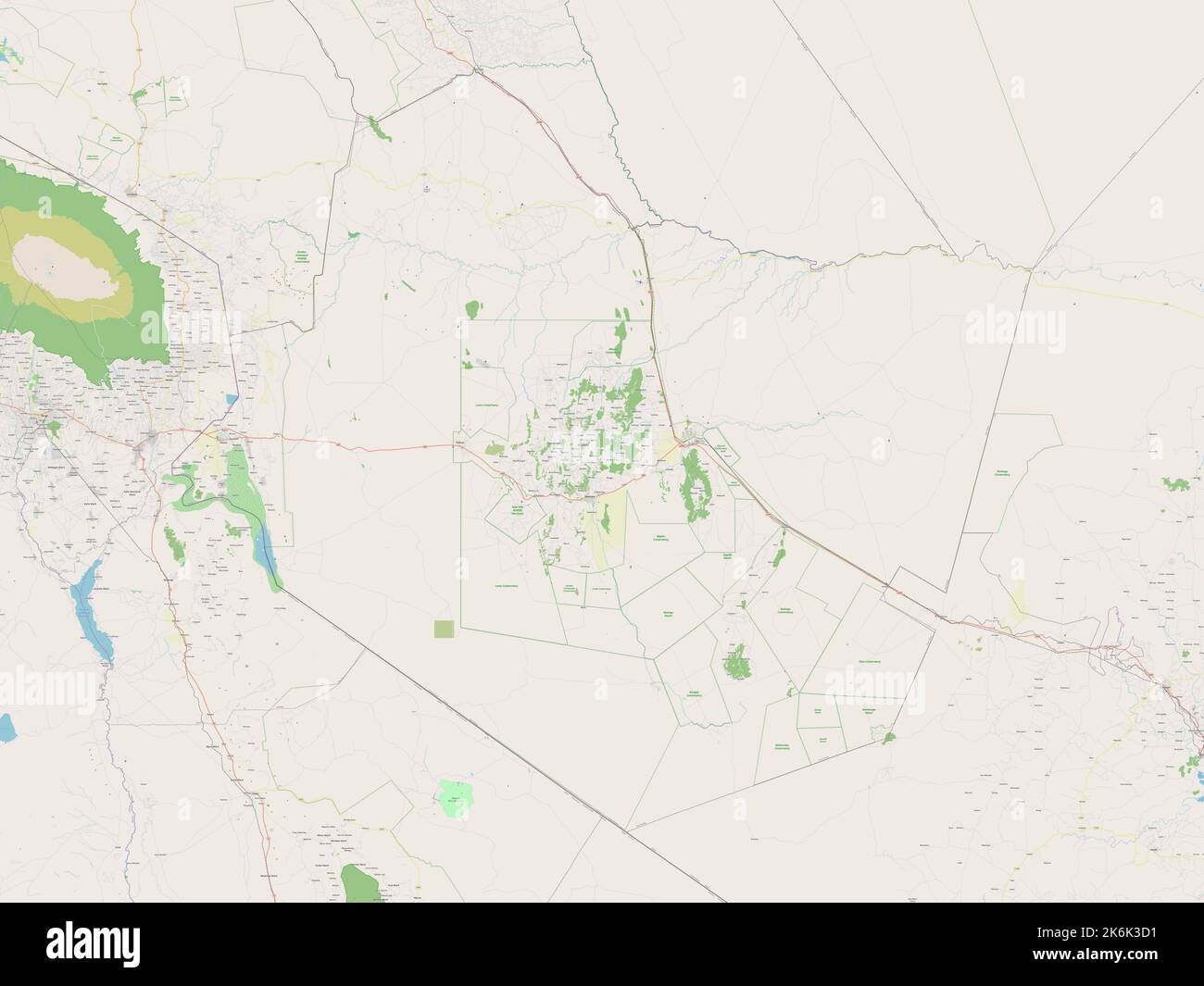 Taita Taveta, county of Kenya. Open Street Map Stock Photo - Alamy