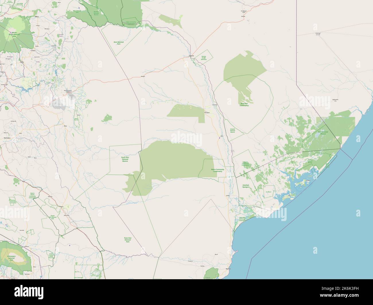 Map of tana river hi-res stock photography and images - Alamy