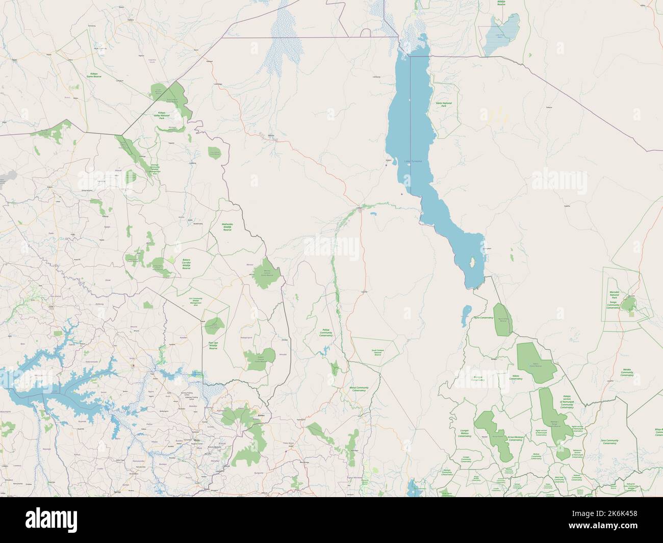 Turkana county map hi-res stock photography and images - Alamy