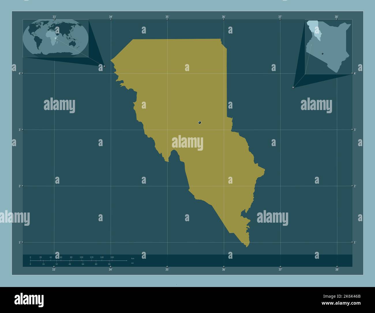 Turkana county map hi-res stock photography and images - Alamy