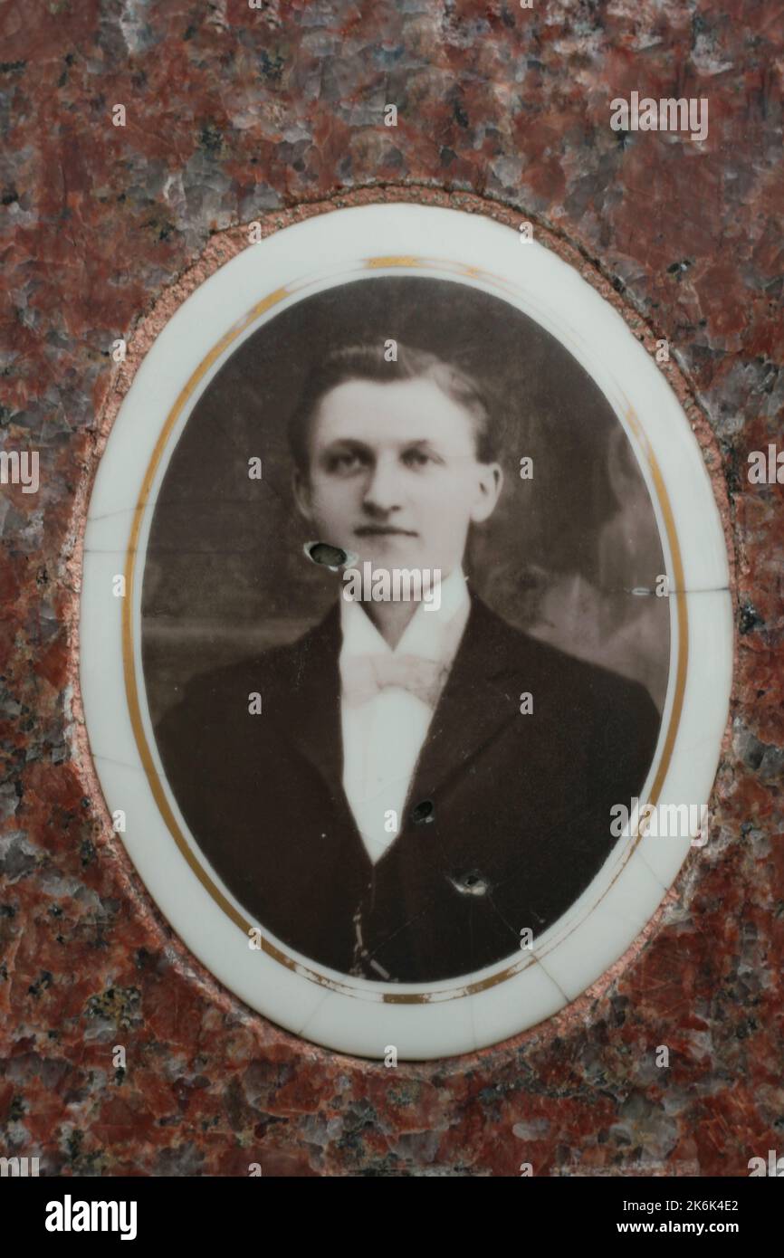 Vintage picture of a man from the past Stock Photo - Alamy