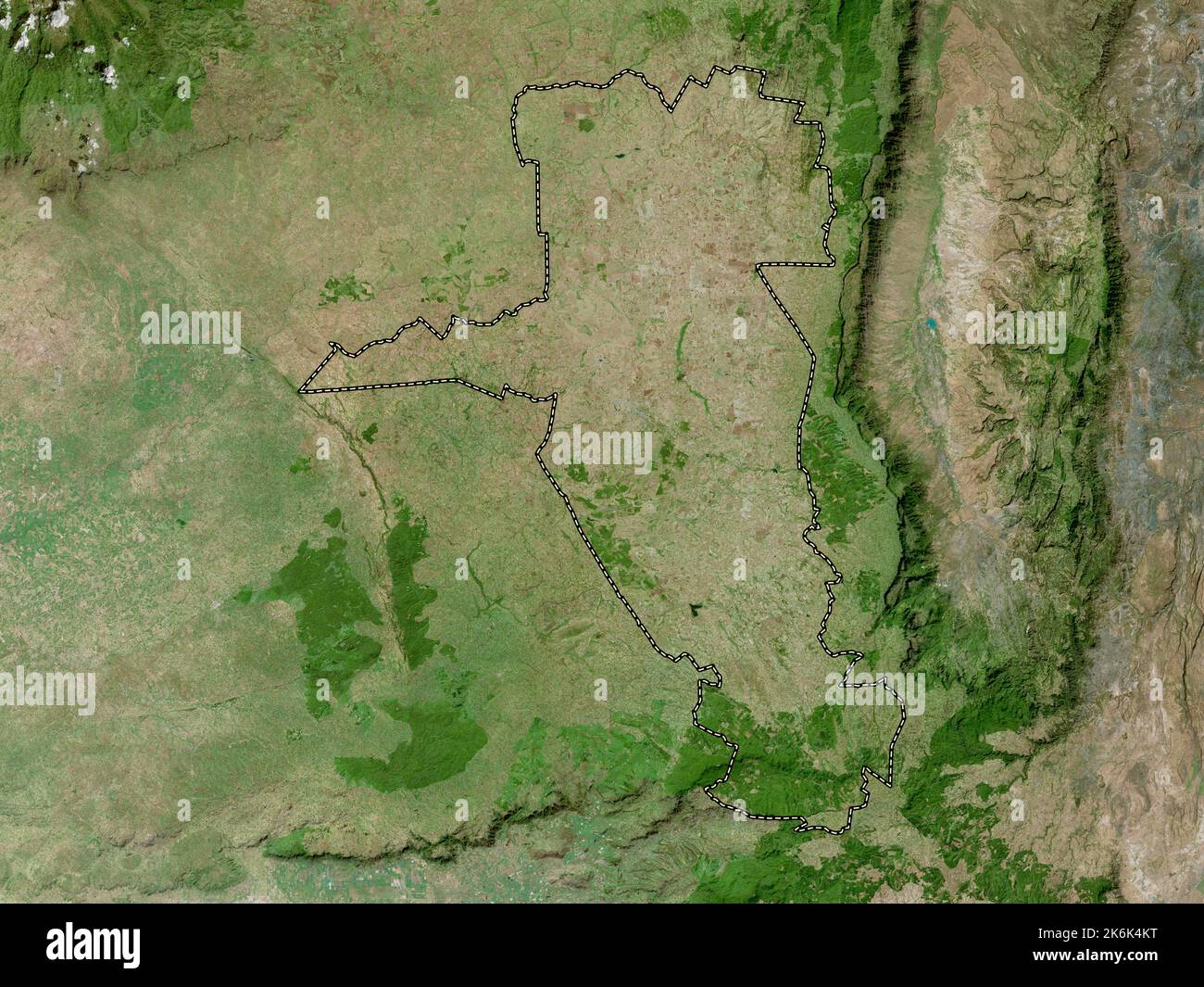 Uasin Gishu, county of Kenya. High resolution satellite map Stock Photo ...