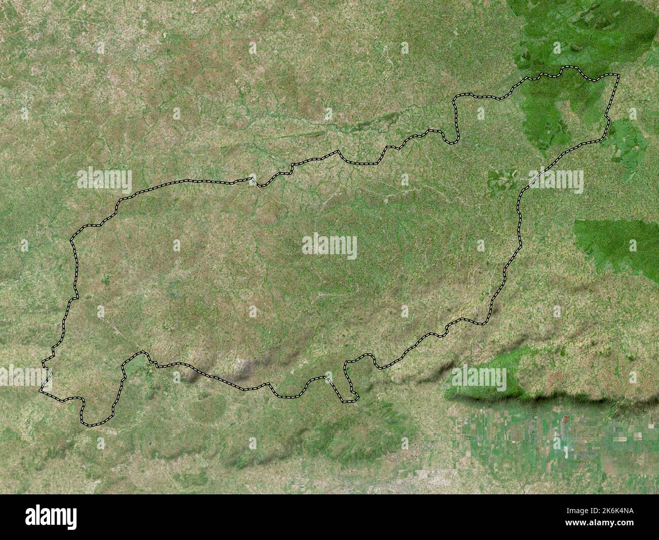 Vihiga, county of Kenya. High resolution satellite map Stock Photo - Alamy