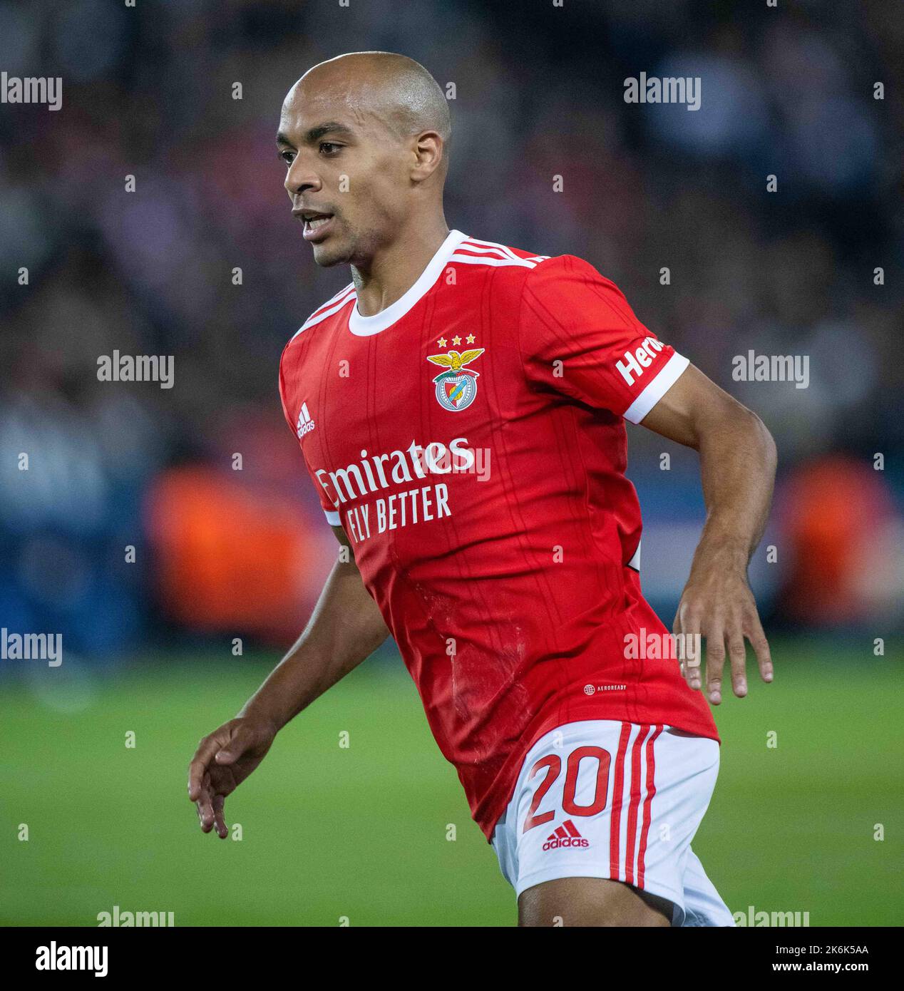 PARIS, FRANCE - OCTOBER 11: Joao Mario of SL Benfica during the UEFA ...