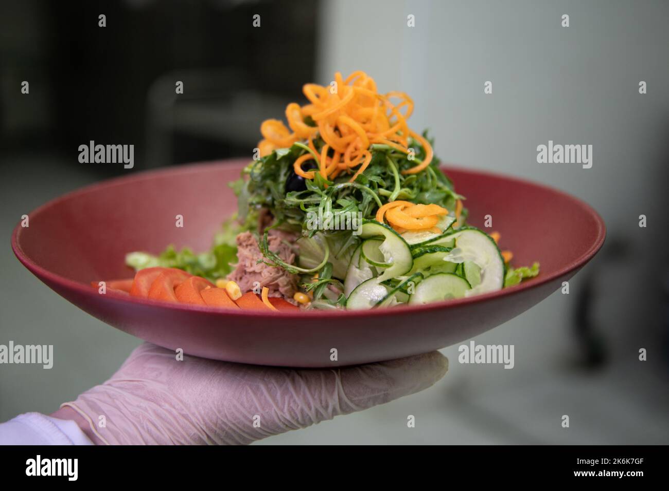 Chef in the Kitchen of the Hotel or Restaurant Showing the Food Just ...