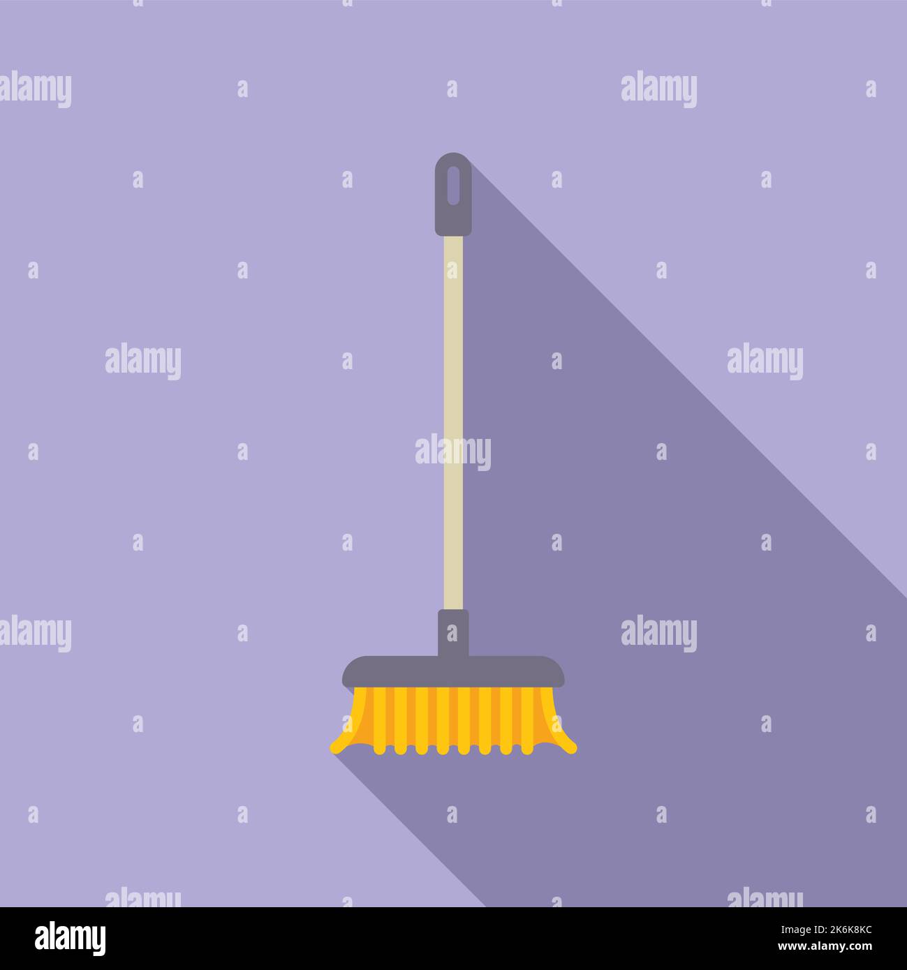 Pool mop cleaning icon flat vector. Water equipment. Swim dive Stock ...