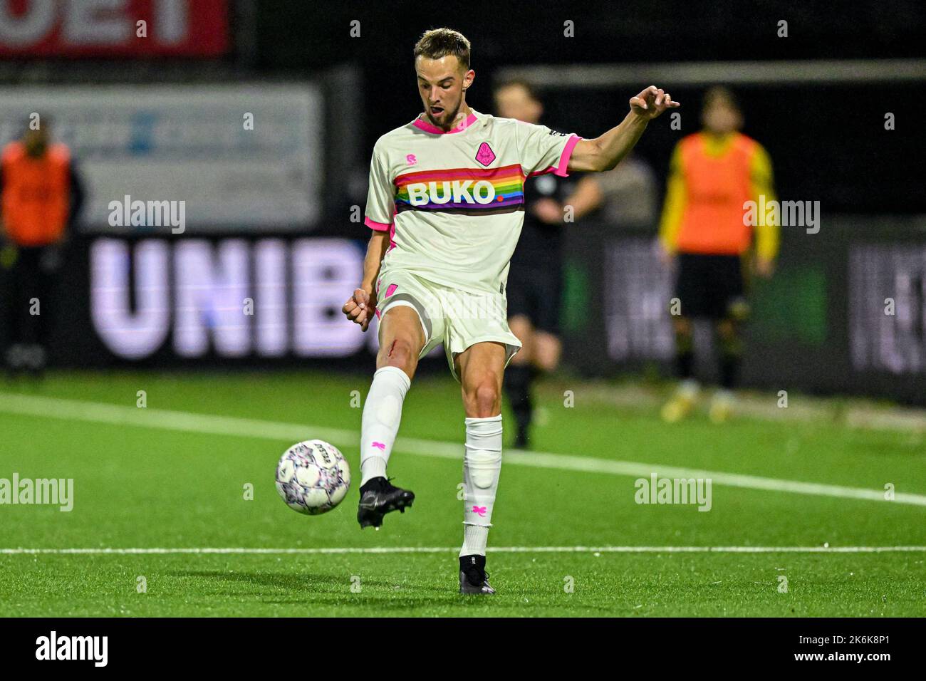 IJMUIDEN, NETHERLANDS - OCTOBER 14: David Min of Telstar during the ...