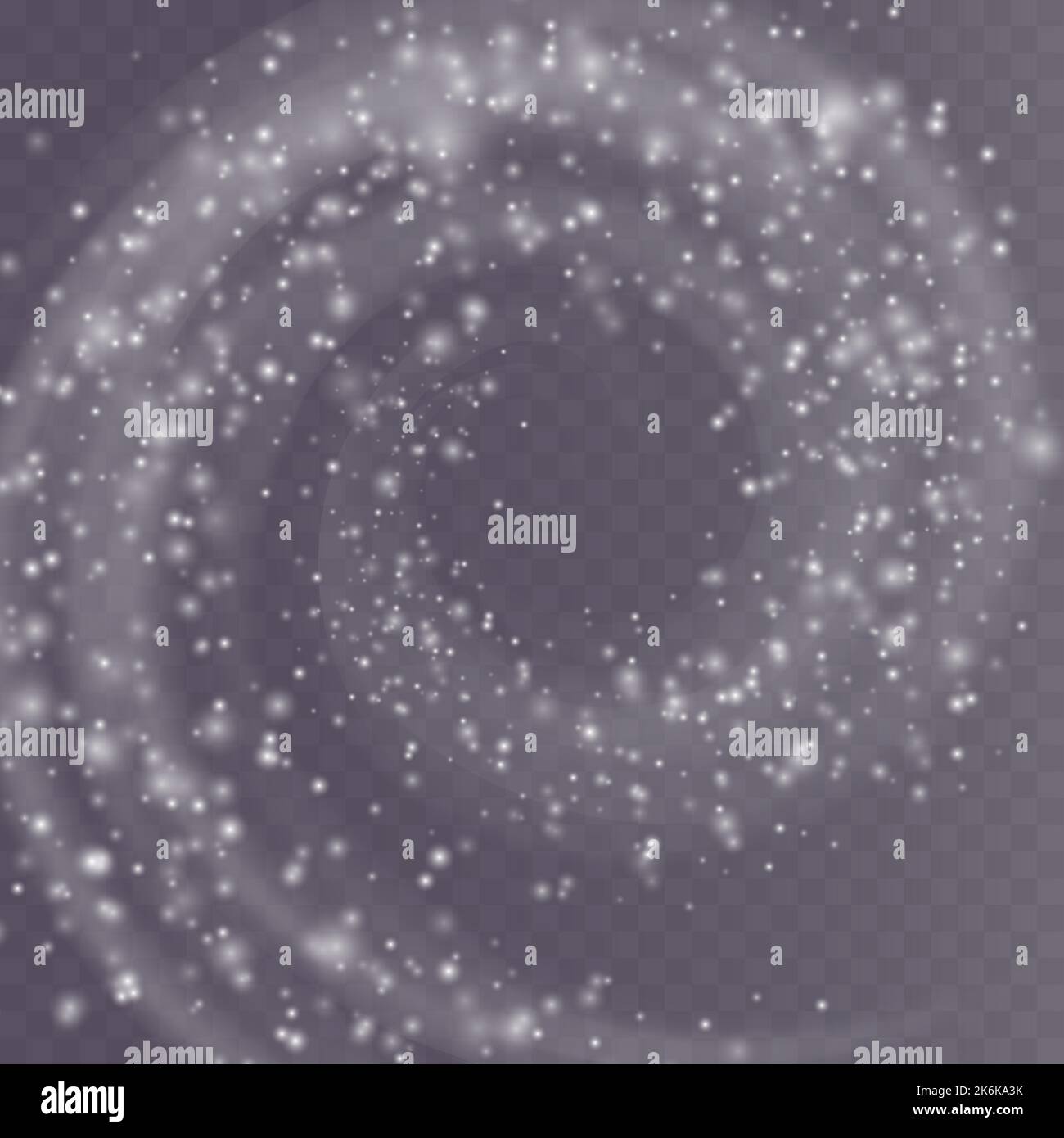 White png dust light. Bokeh light lights effect background. Christmas background of shining dust ...