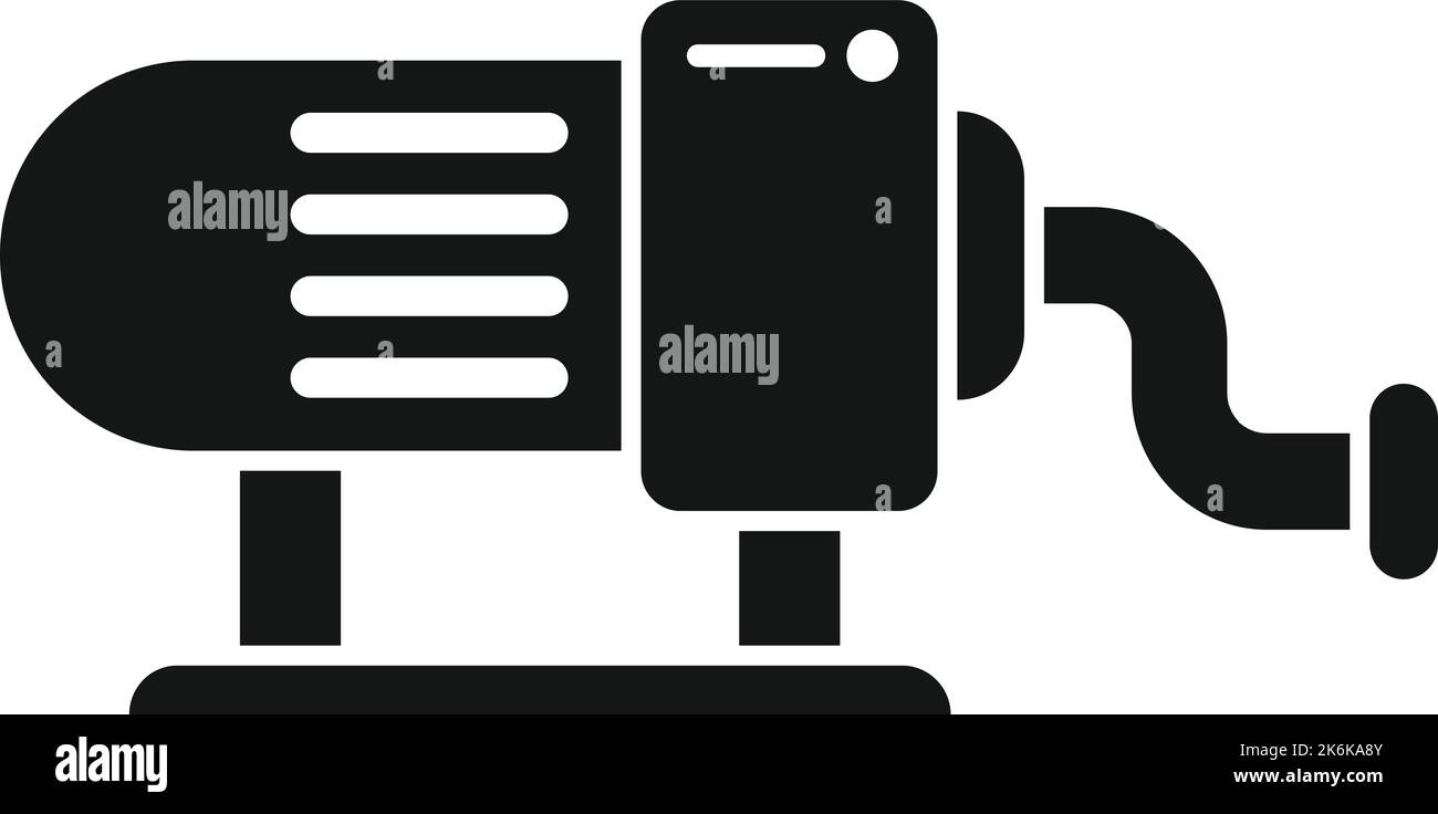 Pool engine pump icon simple vector. Water cleaning. Sea equipment ...