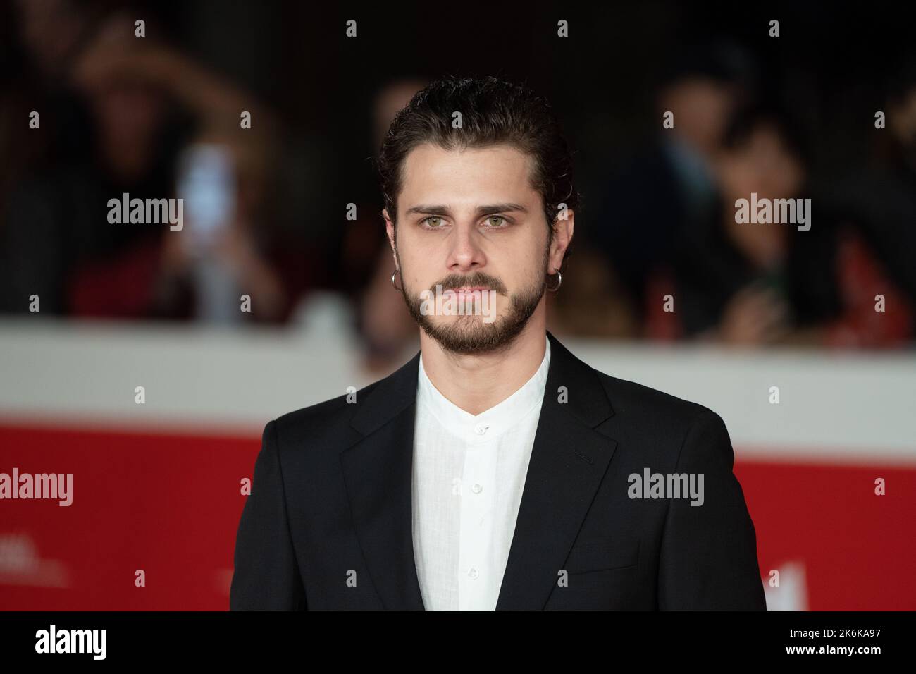 Rome, Italy, October 14, 2022 - Andrea Arcangeli attends the red carpet ...