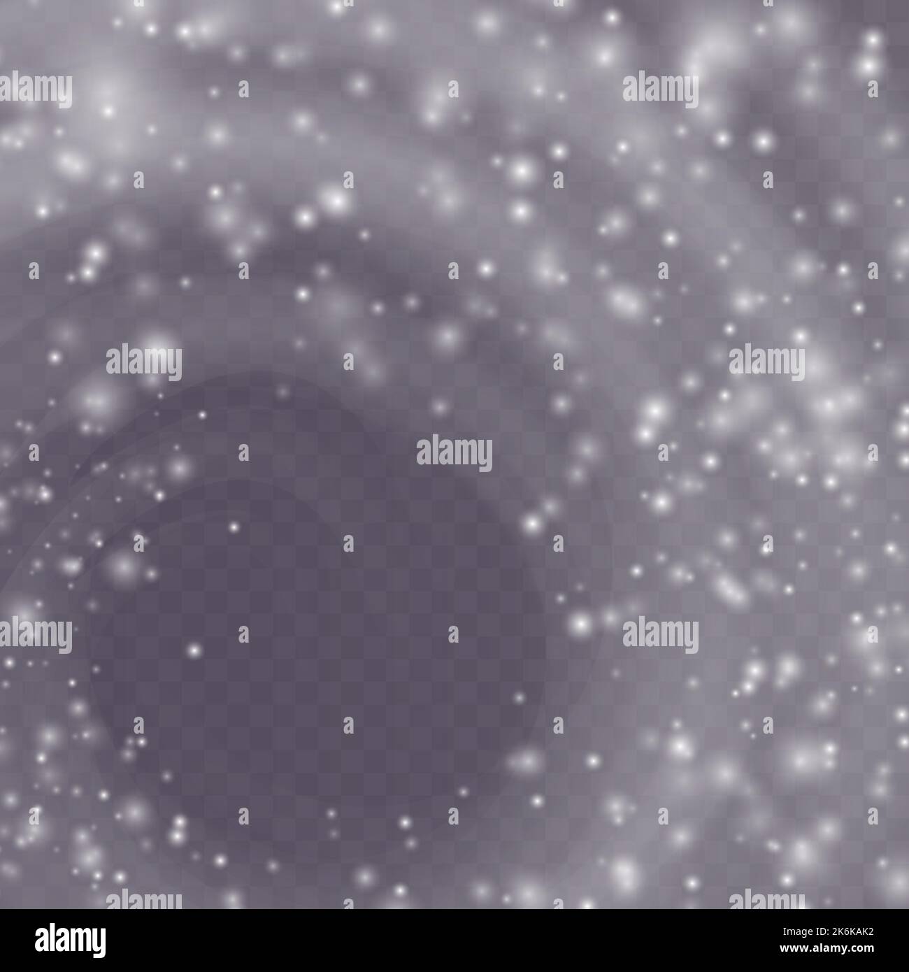 White png dust light. Bokeh light lights effect background. Christmas background of shining dust ...