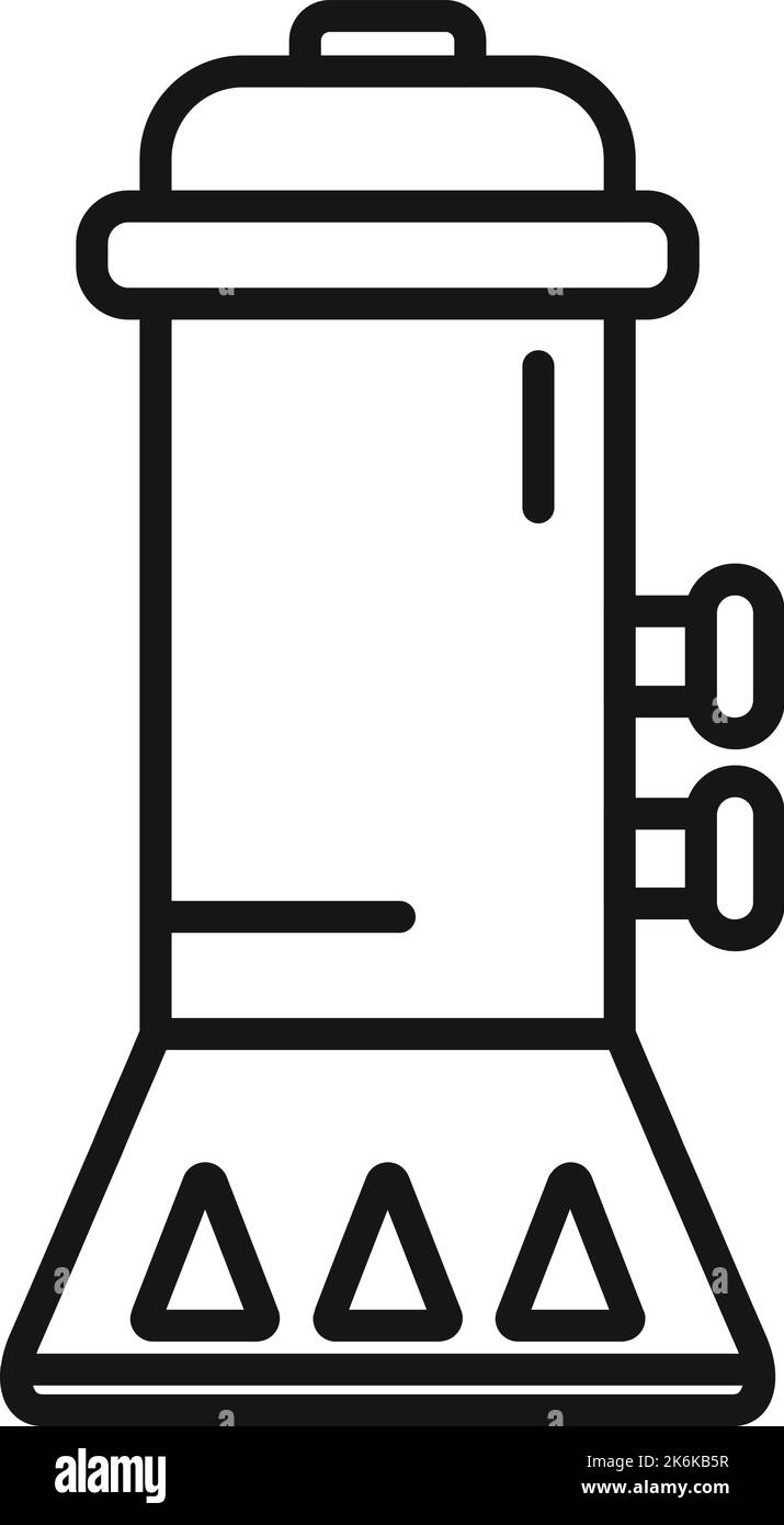 Maintenance pool pump icon outline vector. Water equipment. Outdoor ...