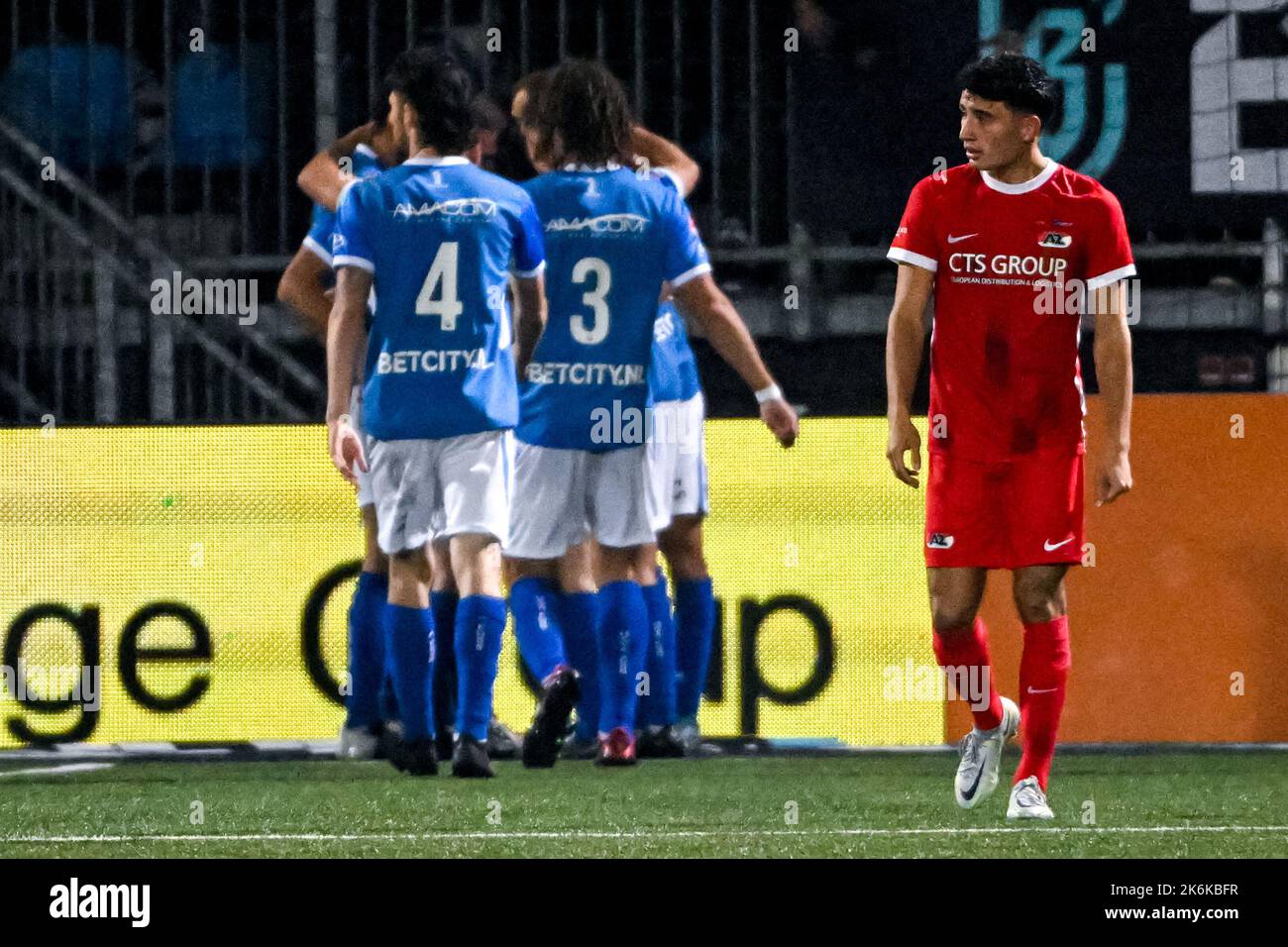 ALMERE, NETHERLANDS - OCTOBER 14: Joey Konings celebrates after scoring ...