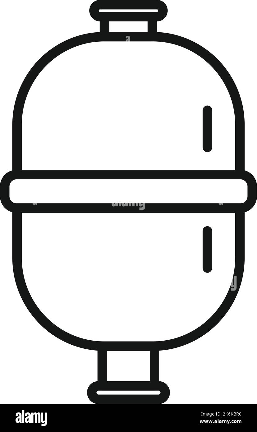 Tank filter icon outline vector. Beach pool. Summer vacation Stock ...