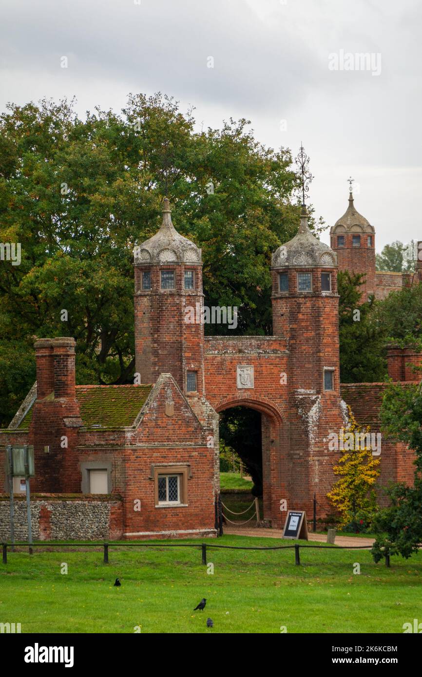 Melford Hall Gate house Stock Photo - Alamy
