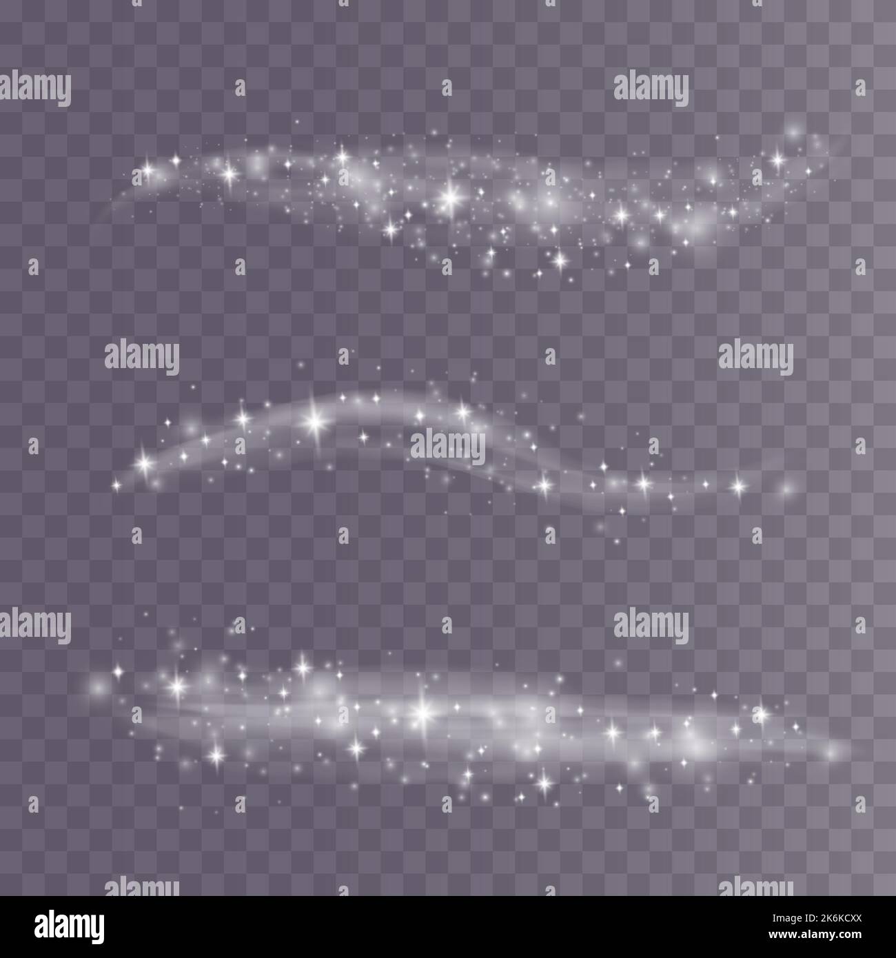 White png dust light. Bokeh light lights effect background. Christmas background of shining dust ...