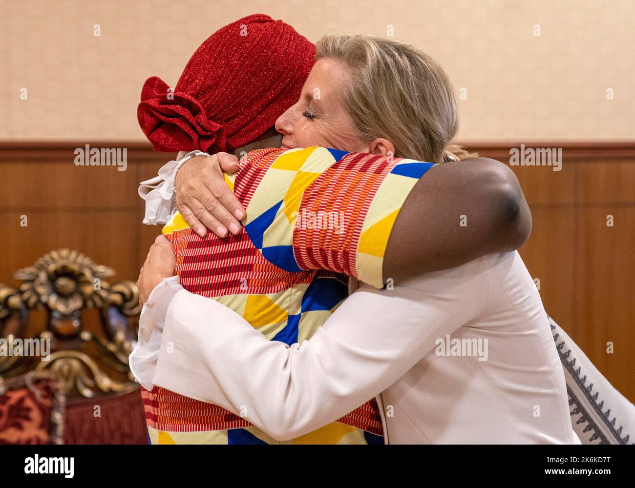 The Countess of Wessex with Minister of Health, the Honourable Khumbize ...