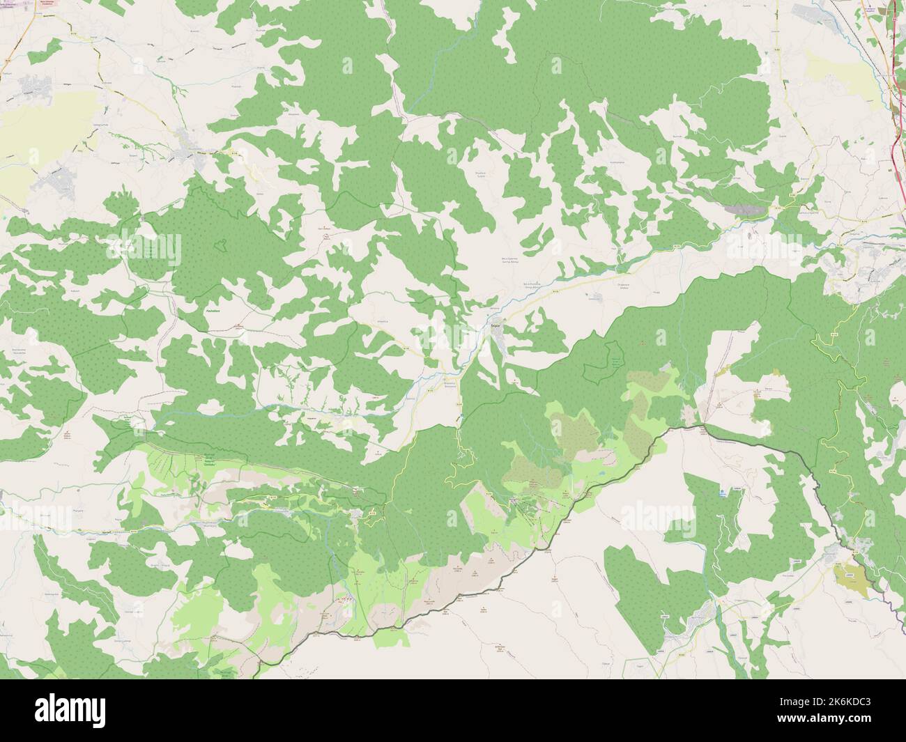 Shterpca, municipality of Kosovo. Open Street Map Stock Photo - Alamy