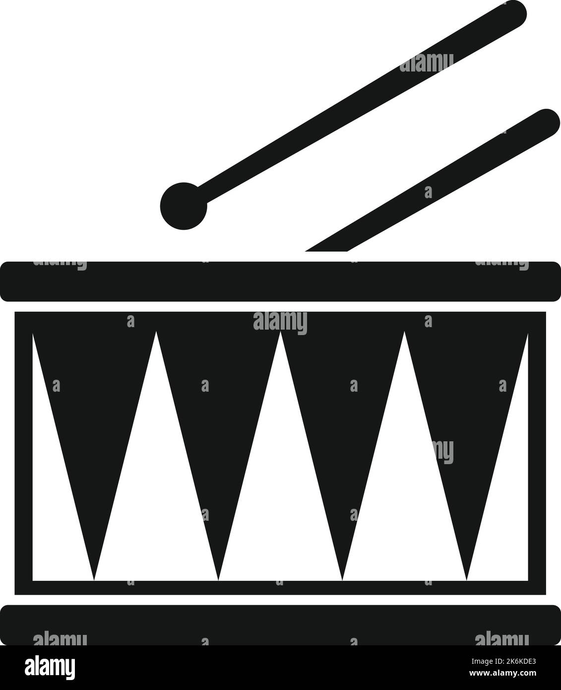 Concert drum icon simple vector. Kit music. Instrument acoustic Stock ...