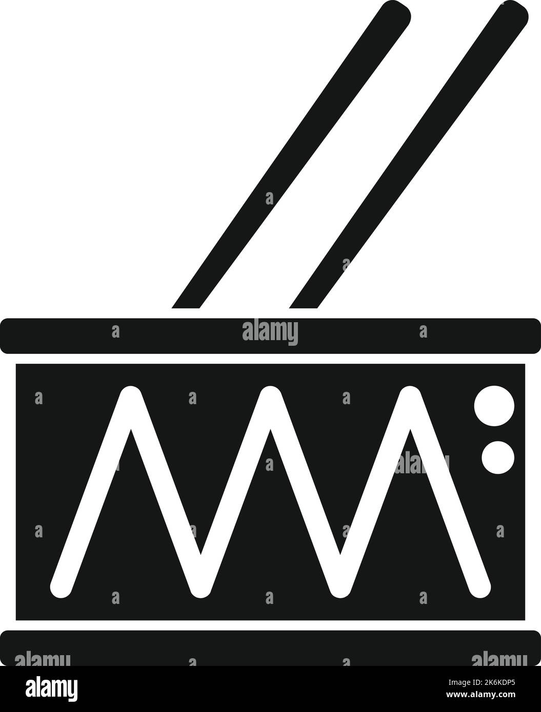 Circus drum icon simple vector. Music instrument. Acoustic jazz Stock ...