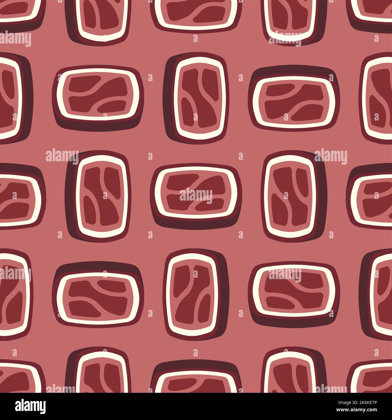 Sliced pepperoni pizza pattern Stock Vector Images - Alamy