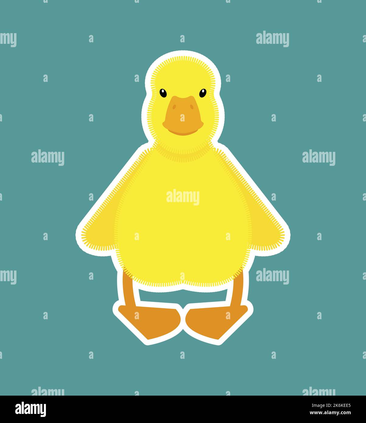 Duckling isolated. little duck Vector illustration Stock Vector Image & Art - Alamy
