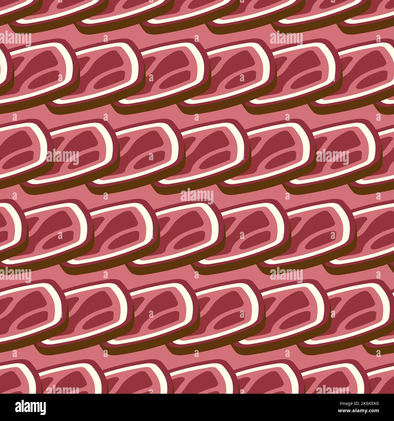 Sliced pepperoni pizza pattern Stock Vector Images - Alamy