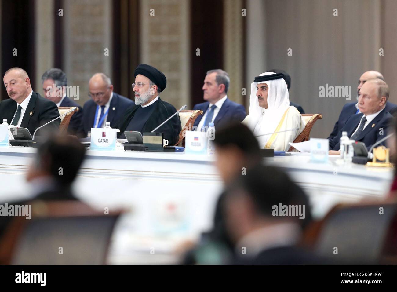 Astana, Astana, Kazakhstan. 13th Oct, 2022. A handout photo made ...