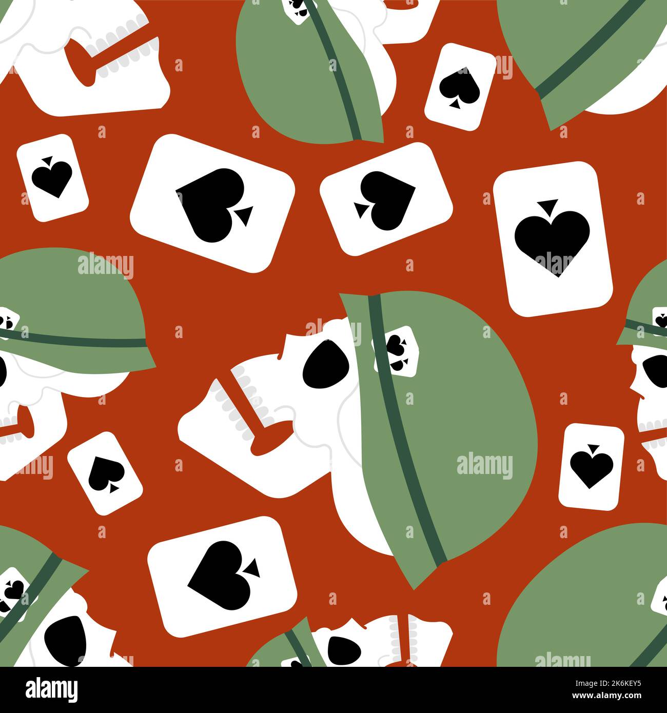 Skull in military helmet Pattern seamless. concept of the army of death ...