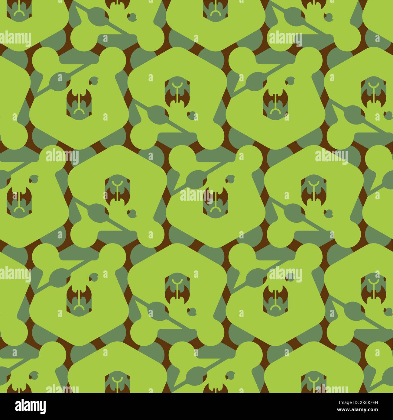 Bear army Pattern seamless. grizzly military texture Stock Vector Image ...