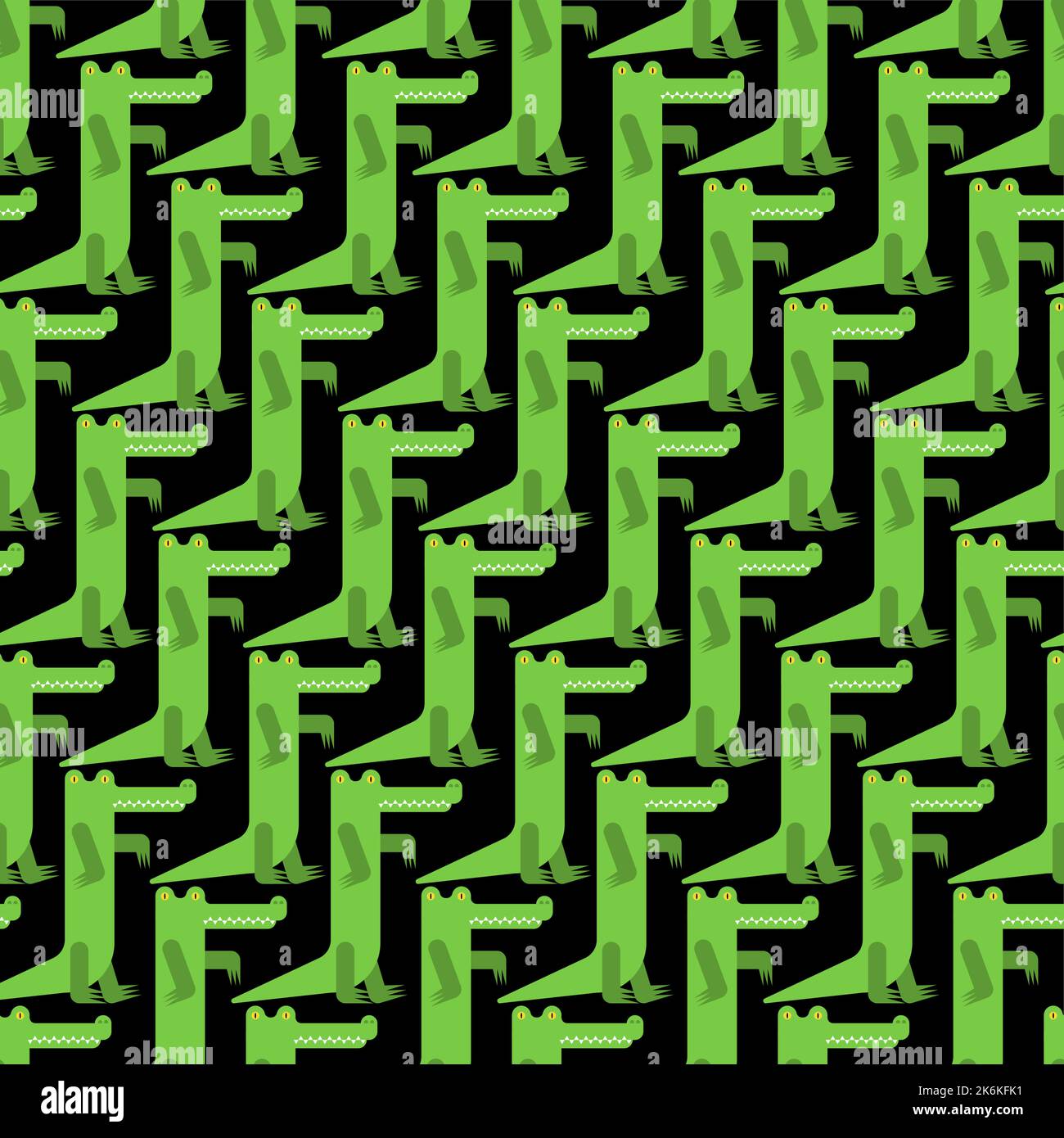 Crocodile Cartoon Pattern seamless. croc Background. alligator texture ...