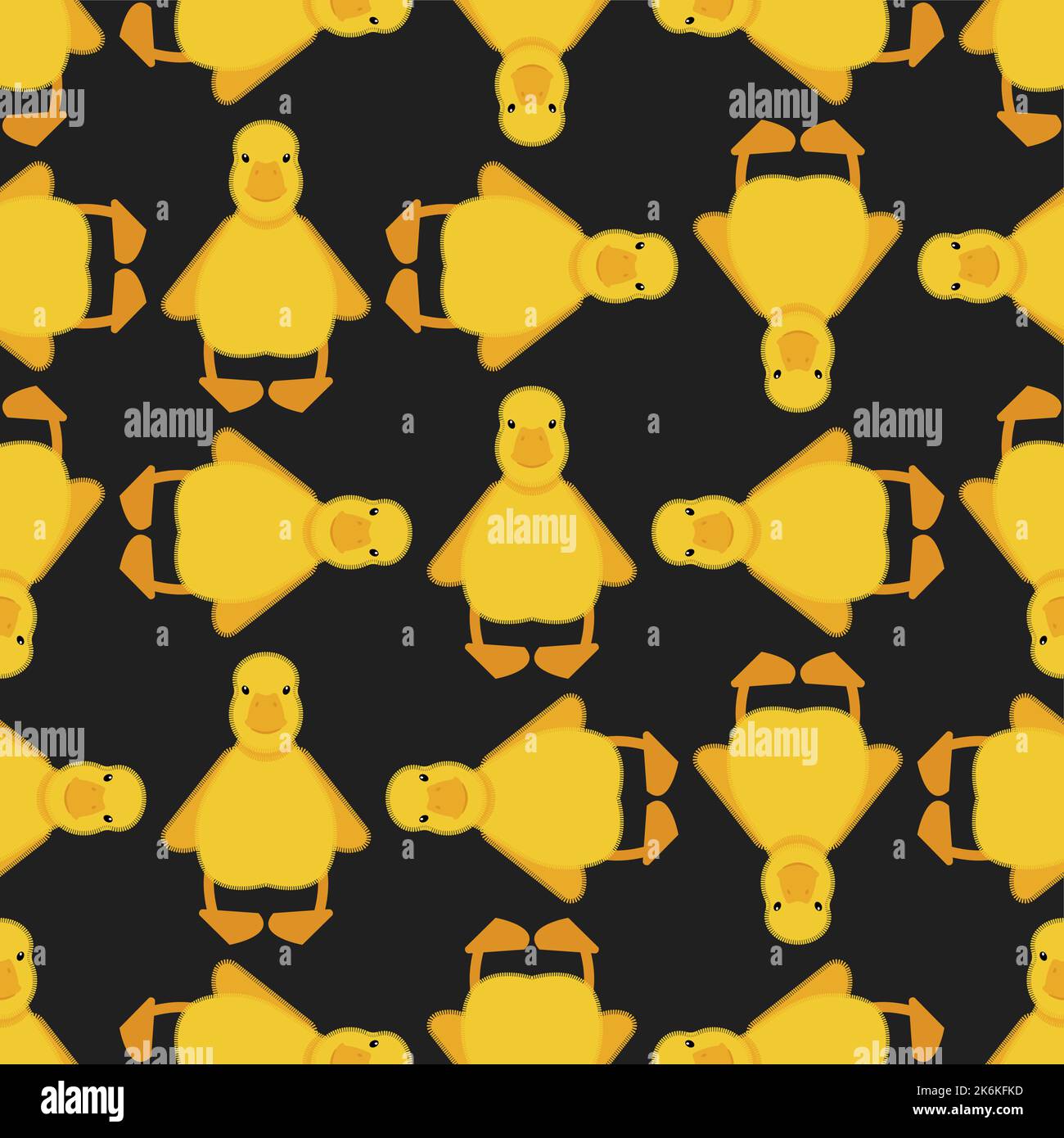 Duckling Pattern seamless . little duck Background. Baby fabric ...