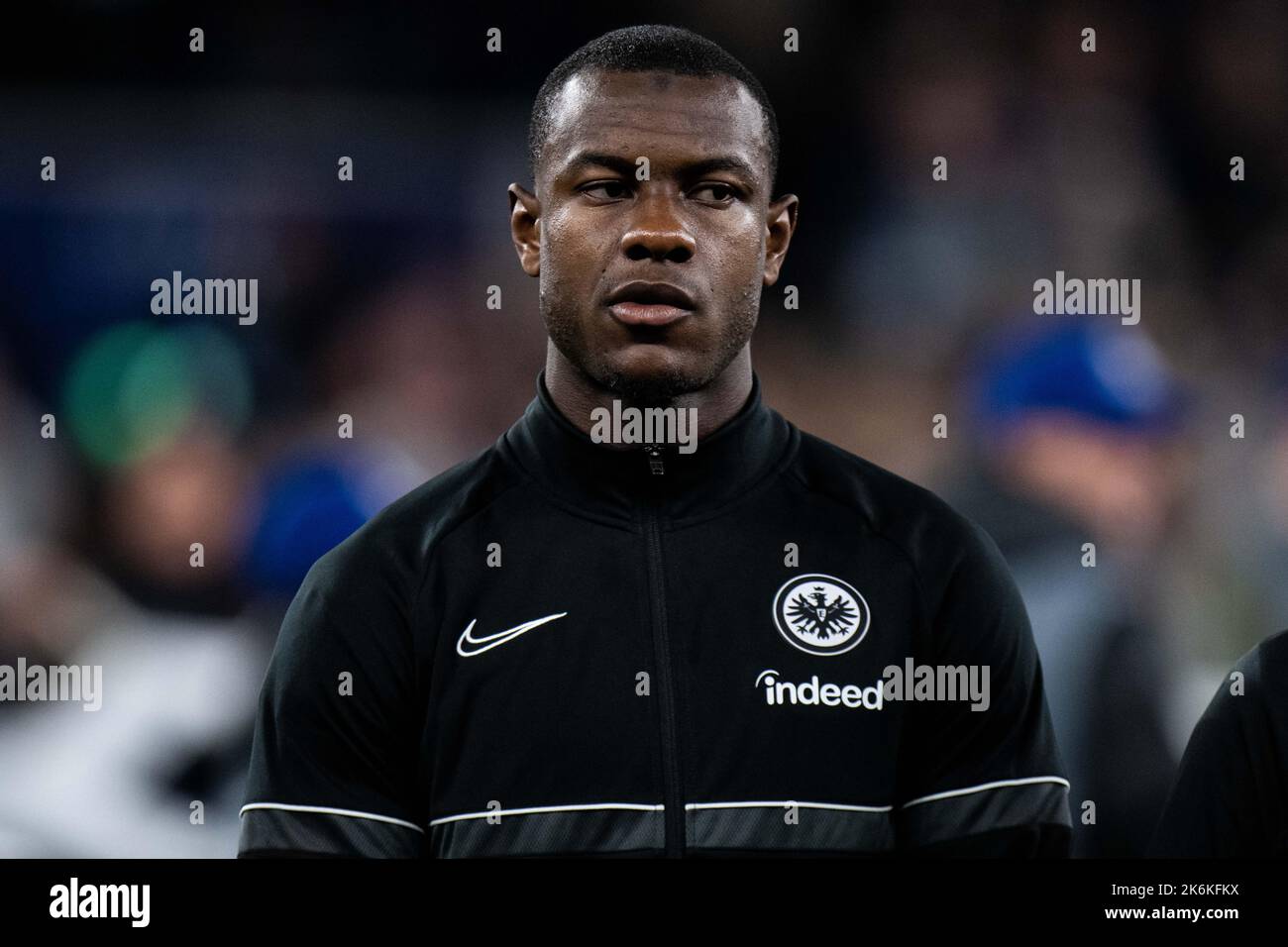 LONDON, ENGLAND - OCTOBER 12: Evan Ndicka of Eintracht Frankfurt during ...