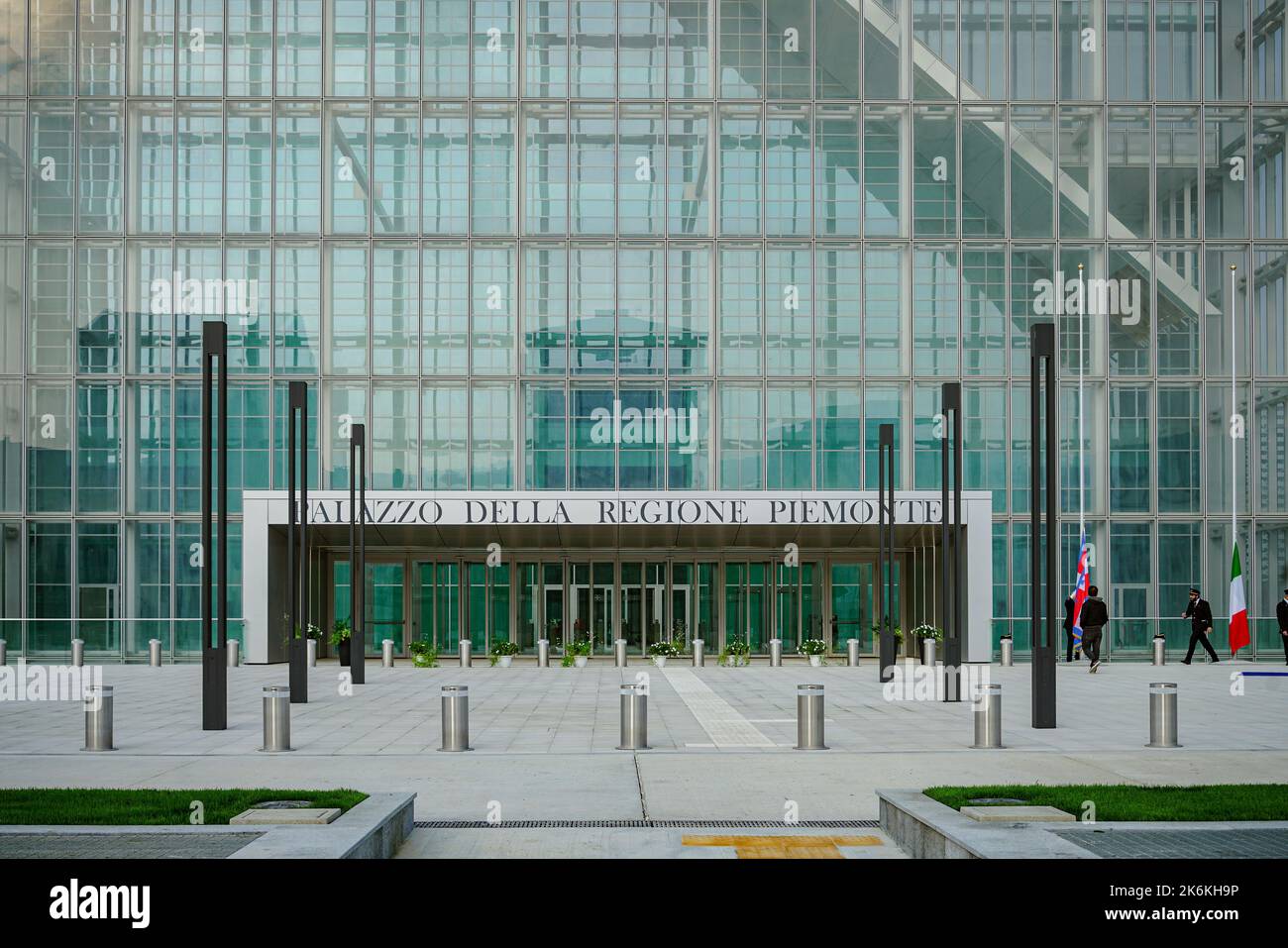 Main entrance of the new skyscraper headquarters of the Piedmont Region ...
