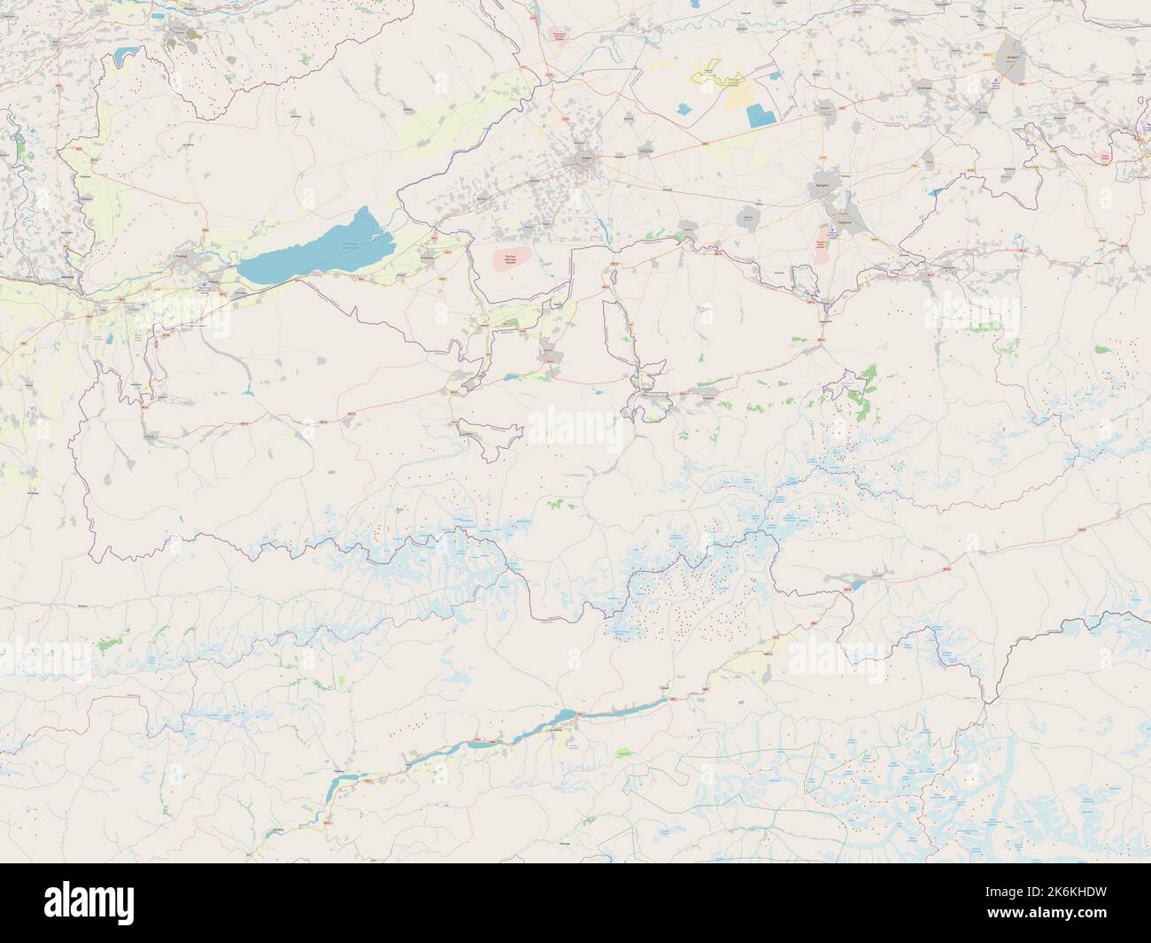 Batken, province of Kyrgyzstan. Open Street Map Stock Photo - Alamy