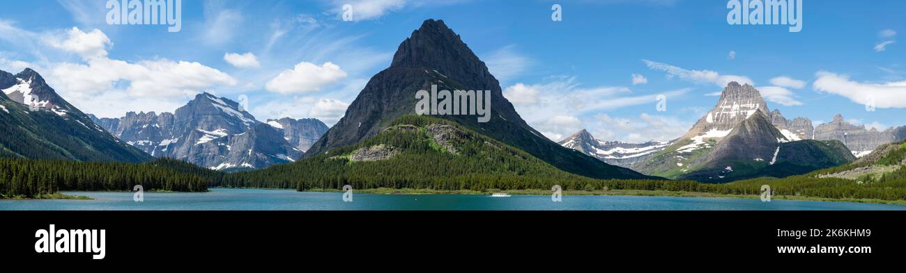 Photograph of Mt. Gould, Angel Wing, Grinnell Point and Mt. Wilbur with ...
