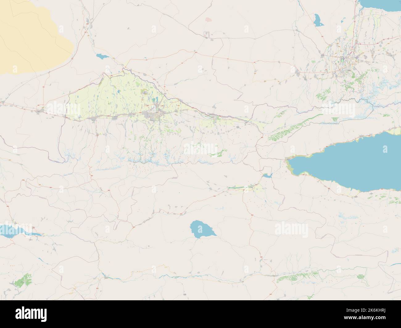 Chuy, province of Kyrgyzstan. Open Street Map Stock Photo - Alamy