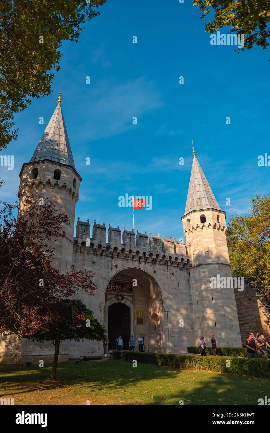 istanbul, Turkey - August 11 2021 : People are visiting The gate of ...