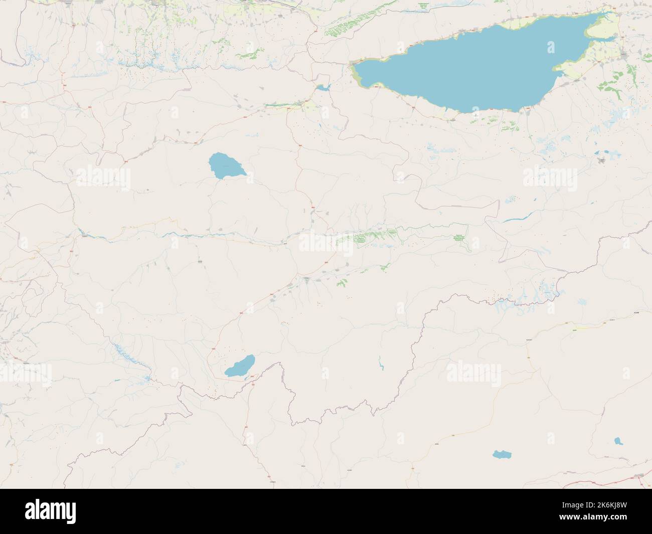 Naryn, province of Kyrgyzstan. Open Street Map Stock Photo - Alamy