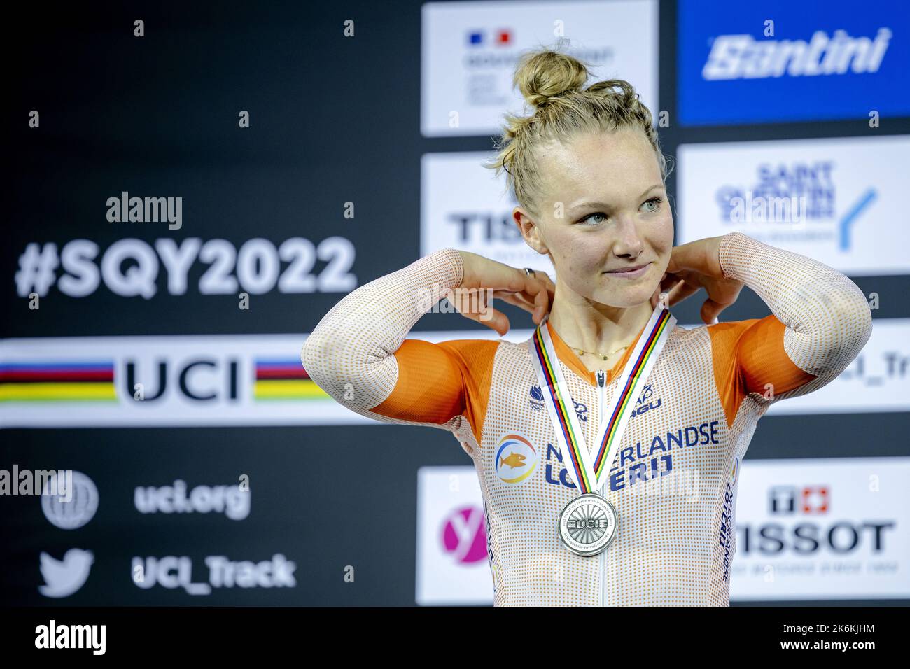 France. 14th Oct, 2022. SAINT-QUENTIN-EN-YVELINES - Maike van der Duin ...