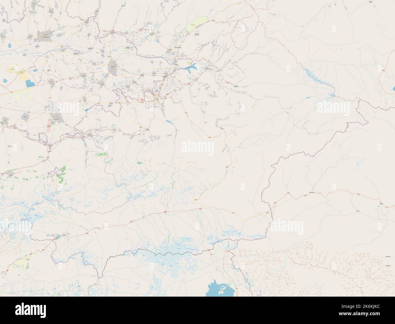 Osh, city of Kyrgyzstan. Open Street Map Stock Photo - Alamy