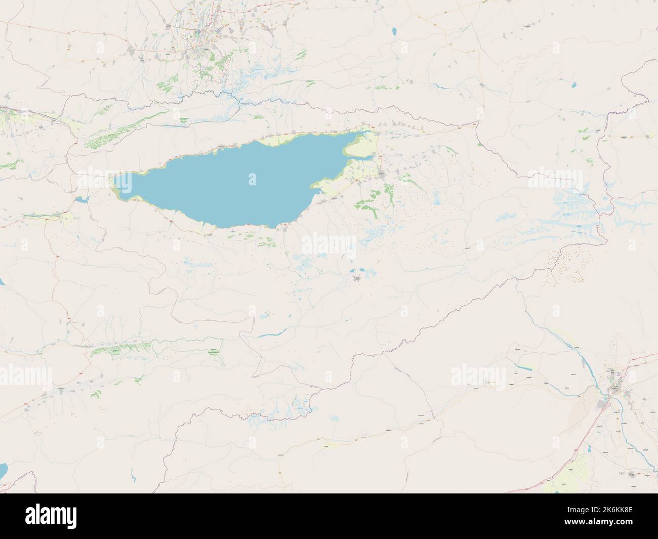 Ysyk-Kol, province of Kyrgyzstan. Open Street Map Stock Photo - Alamy