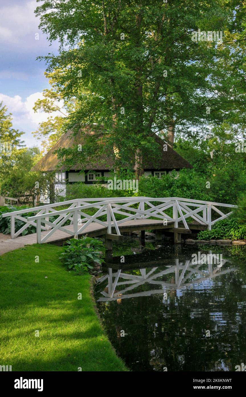 BILLUM, DENMARK - 28/JUNE/2010: Scenery view of old classical ...