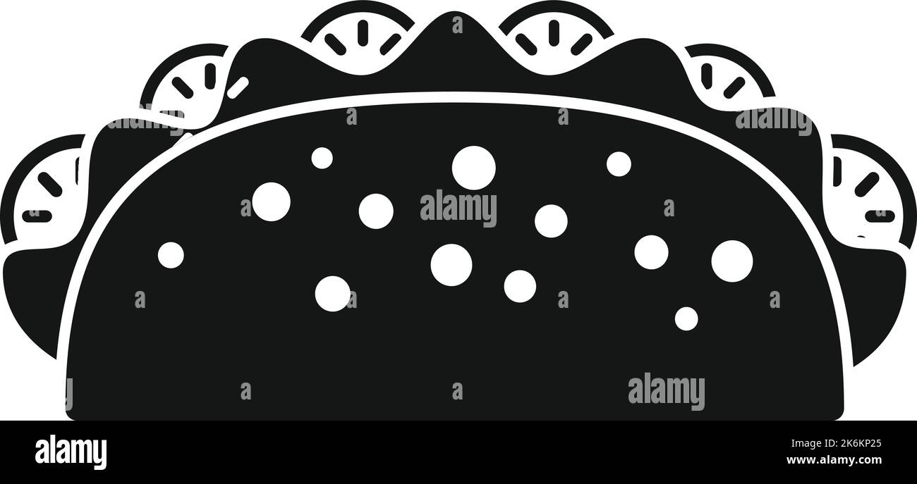 Tacos Icon Simple Vector Mexican Food Mexico Menu Stock Vector Image And Art Alamy