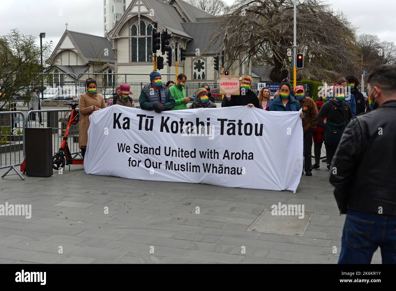 CHRISTCHURCH, NEW ZEALAND, SEPTEMBER 21, 2022, Supporters of LGBT and ...
