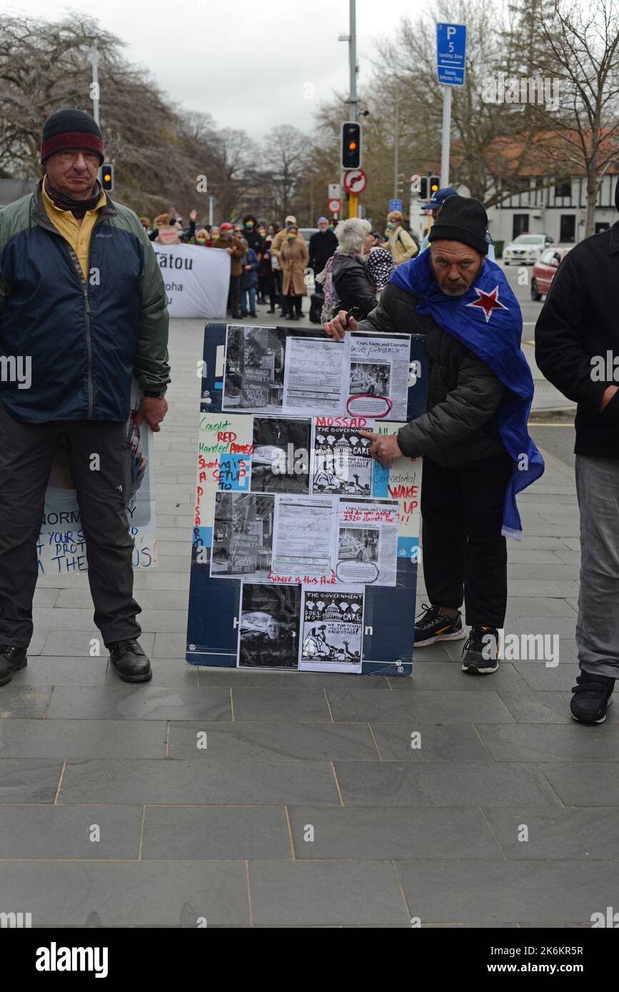 CHRISTCHURCH, NEW ZEALAND, SEPTEMBER 21, 2022, Supporters of ...